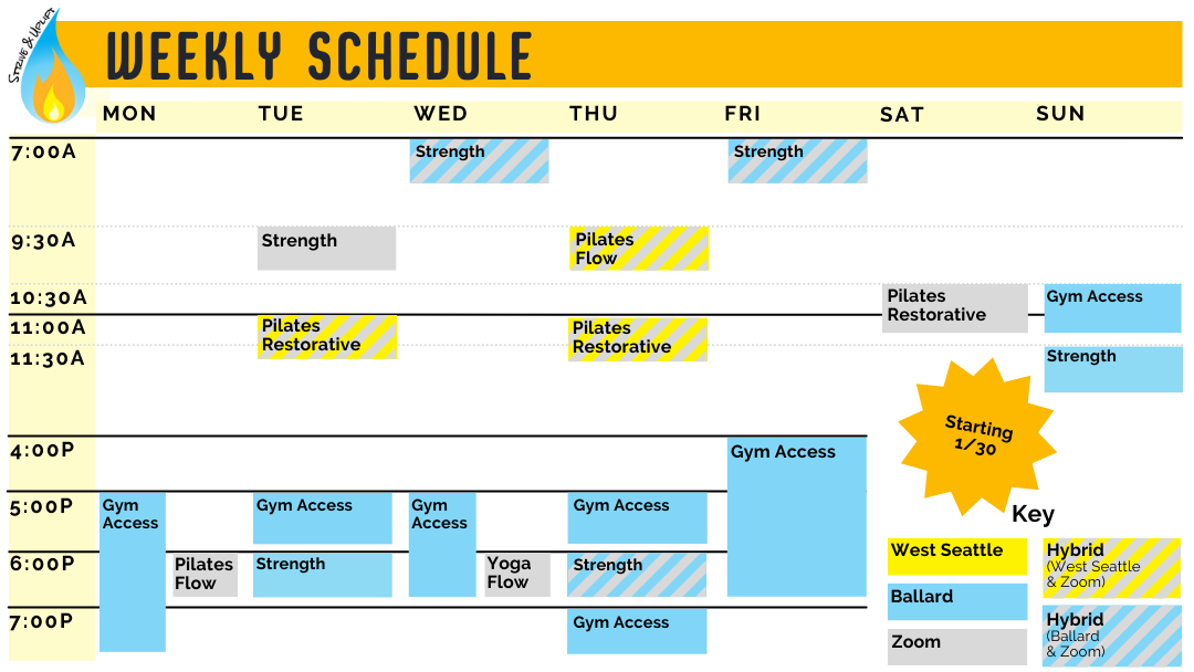Gym Access Schedule Updates – Strive & Uplift
